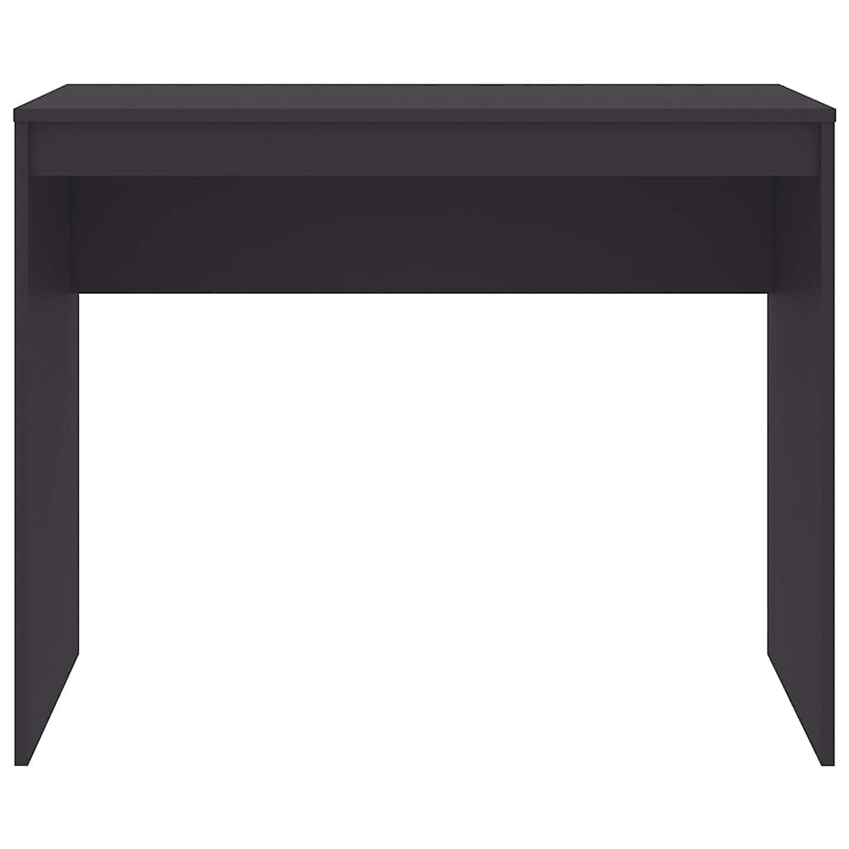 ZQQLVOO Office Desk,Industrial Gaming Table,Small Standing Desk,for Small Space,Home Office Table,Simple Style,Desk Gray 35.4"x15.7"x28.3" Chipboard