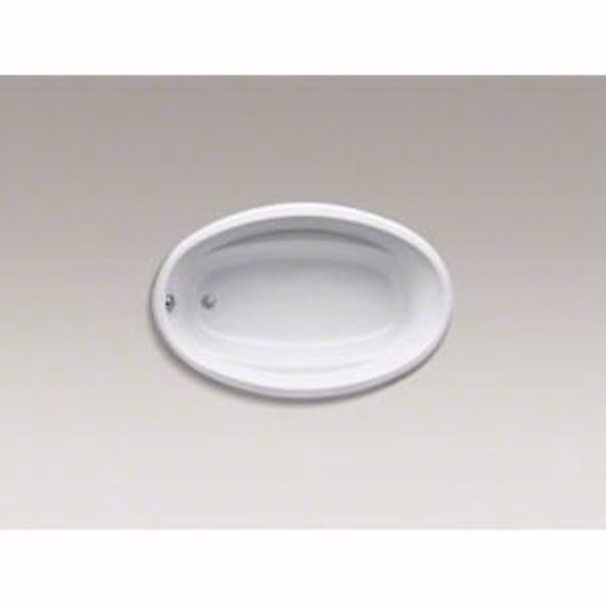 Kohler K-1147-0 5 ft. Drop-In Oval ExoCrylic Bathtub w/Reversible Drain White