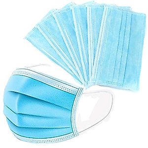 50Pcs Disposable Filter Mask 3 Ply Earloop Face Masks