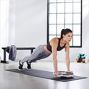 Amazon Basics Wood Wobble Balance Trainer Board, Black