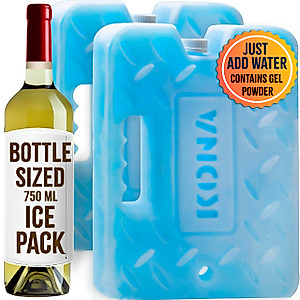 Kona Blue Ice Large Ice Packs for Coolers - Long Lasting Design - Refreezable Reusable Cooler Ice Pack (2)