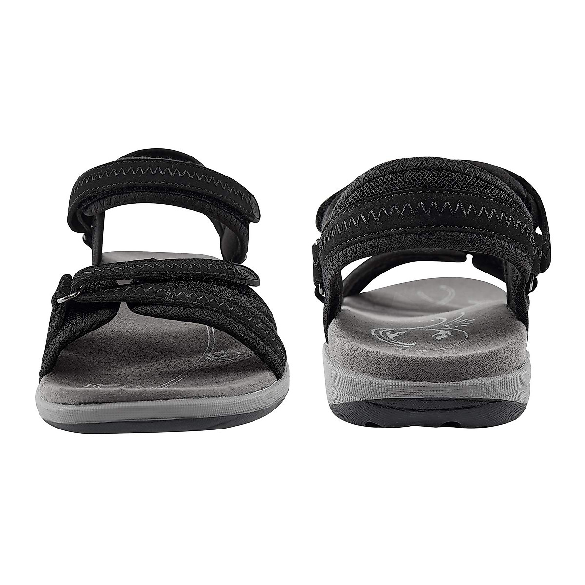 CAMEL CROWN Women's Hiking Sport Sandals Ultra Comfortable Athletic Walking Sandals with Arch Support for Outdoor Travel Beach Backpacking Black 8.5