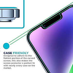 Tech Armor 4 Pack HD Clear Film Screen Protector Compatible for Apple NEW iPhone 14 (2022), iPhone 13 and iPhone 13 Pro (2021) 5G 6.1 Inch