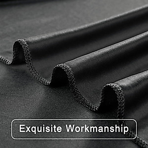 10 ft x 40 ft Wrinkle Free Black Backdrop Curtain Panels, Polyester Photography Backdrop Drapes, Wedding Party Home Decoration Supplies