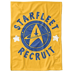 LOGOVISION Star Trek Lightweight Baby Blanket, 30"X40", Recruit Stamped Unisex for Infants Girls & Boys