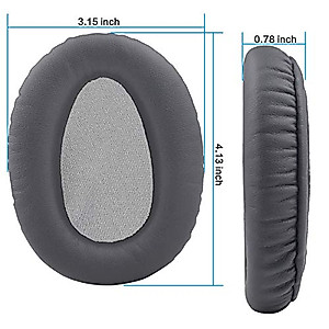 WH-CH700N Replacement Earpads Protein Leather Ear Pad Ear Cushion Ear Cups Ear Cover Earpad Repair Parts Compatible for Sony WH-CH700N Headphone (Black)