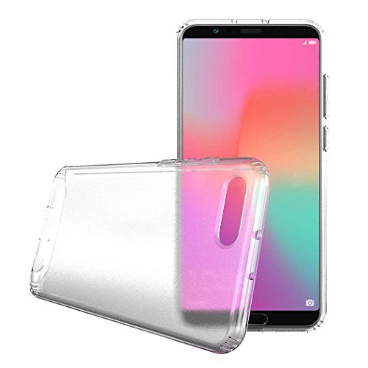 Honor View 10 / Honor V10 Case, TUDIA Full-Matte Lightweight [Arch S] TPU Bumper Shock Absorption Cover for Huawei Honor View 10 / Honor V10 (Frosted Clear)
