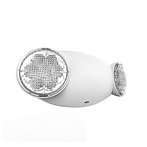 Compass CU2RC Hubbell Lighting LED 2 Head Emergency Light with Remote Capacity, White,Black