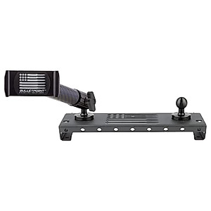 Bulletpoint Dash Mount Cell Phone Holder Compatible with Ford F-150 Truck (2009-2014) with 2-20mm Ball Mounts for GPS Navigation - Compatible with iPhone and Android Smartphones