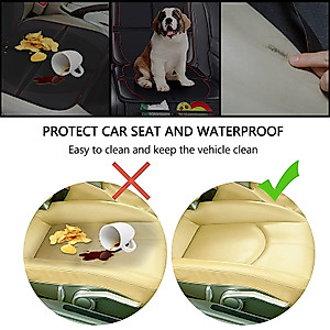 FYY Car Seat Protector for Child Car Seat, [1 Pack] XL Size Auto Car Seat Cover with Thickest Padding, Waterproof 600D Fabric, Best Coverage, Non-Slip Backing and Mesh Pockets for Handy Storage