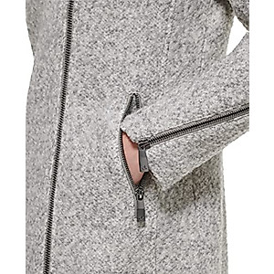 Calvin Klein Women's Asymmetrical Wool Jacket, Light Grey, X-Small