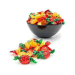 Old Fashioned Hard Candy Assortment, Butterscotch, Cinnamon, Strawberry Bon Bons (1 Pound Bag - Approx. 85 Count)