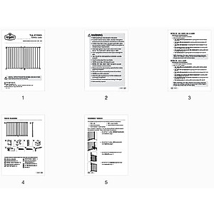 Regalo 2-in-1 Stairway and Hallway Wall Mounted Baby Gate, Bonus Kit, Includes Banister and Wall Mounting Kit