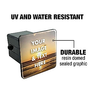 Graphics and More Personalized 2" (2 inch) Tow Hitch Cover | Customize with Your Own Image