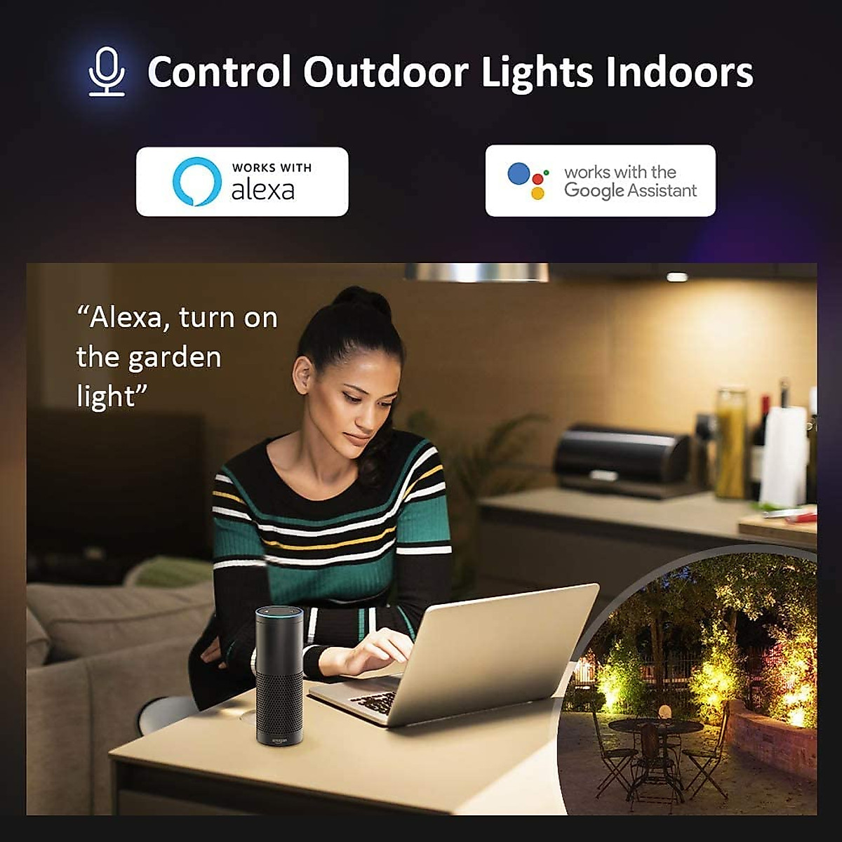 NOVOSTELLA Smart Led Flood Lights Outdoor 200w Equivalent, Halloween RGB+CW Color Changing Spotlights APP Control Stage Landscape Lights, 2700K-6500K IP66 Waterproof Uplight Wall Washer Light (4 Pack)