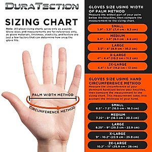 Dura-Gold Duratection 8 Mil Orange Super Duty Diamond Textured Nitrile Disposable Gloves