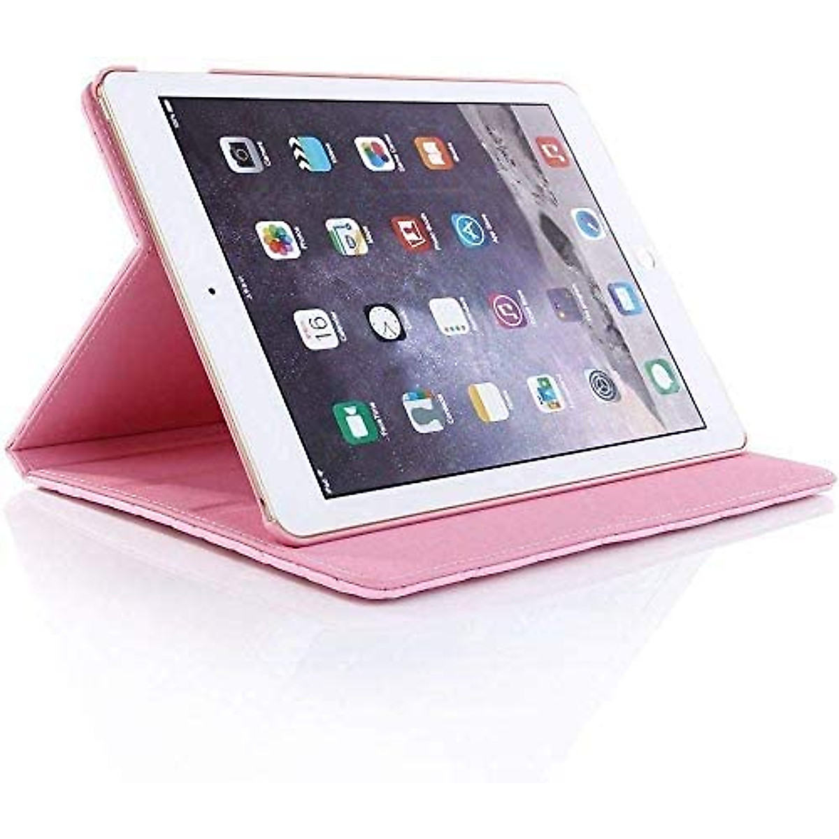 Topwin iPad Mini 6 Case (8.3-Inch,2021 Model), Crown Bling Diamond Cute PU Leather Smart Auto Sleep/Wake with Kickstand Shockproof for Apple iPad Mini 6th Gen 8.3 Inch (Pink)