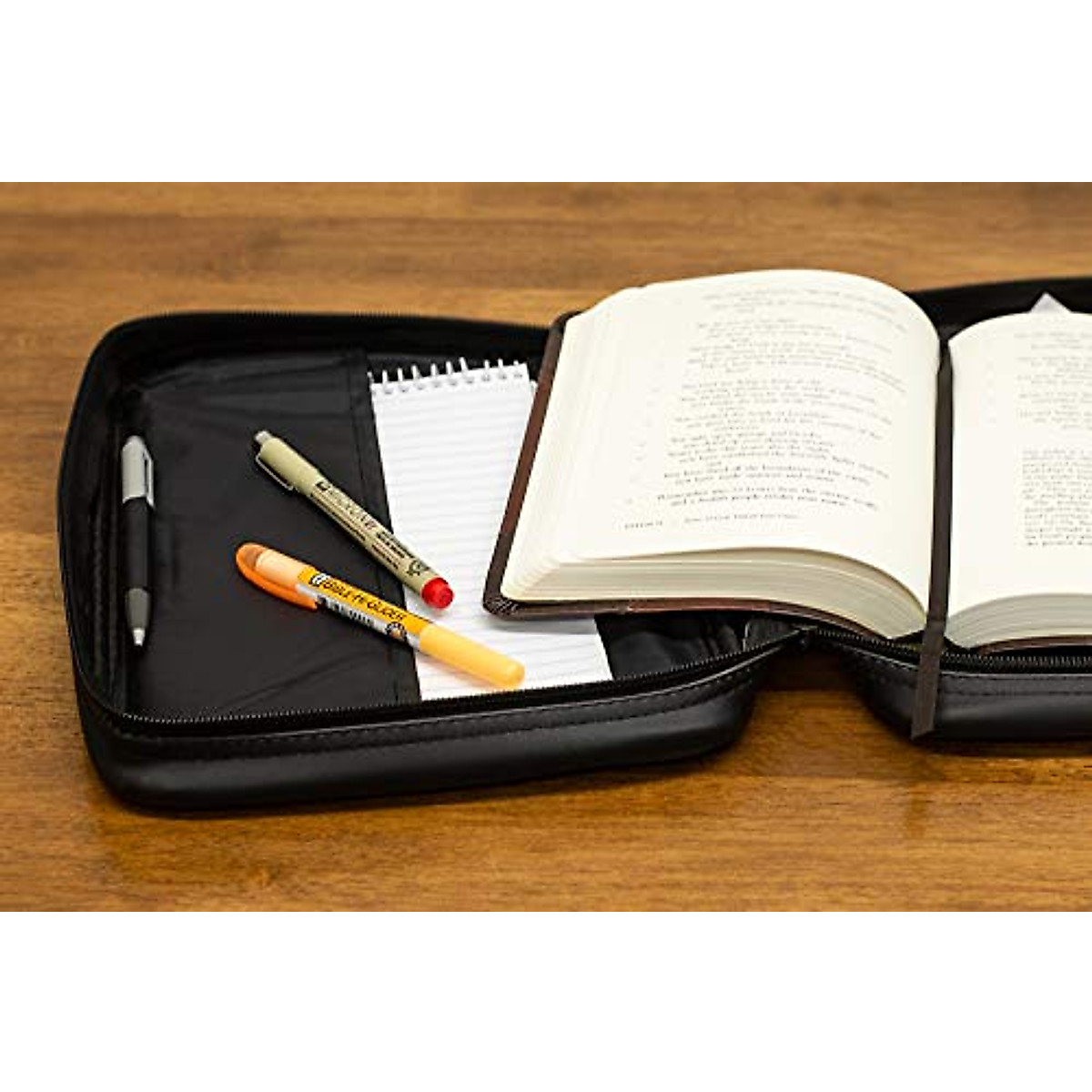 Armor of God Metallic Silver Polyurethane Bible Cover, Large Print