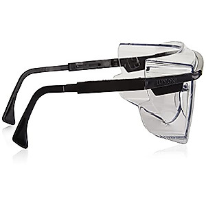 Honeywell Uvex Ademco by S2500C Astrospec OTG 3001 Safety Eyewear, Black Frame, Clear UV Extreme Anti-Fog Lens, S2500C Astrospec OTG 3001 Safety Eyewear, Black Frame, Clear UV Extrem