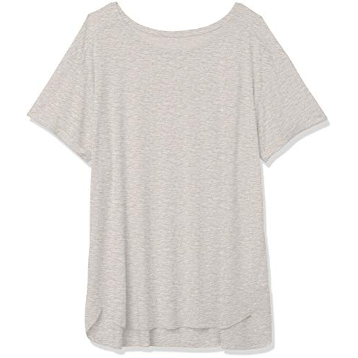 Amazon Essentials Women's Studio Relaxed-Fit Lightweight Crewneck T-Shirt (Available in Plus Size), Medium Grey Heather, X-Large
