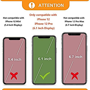Bocasal Crossbody Wallet Case for iPhone 12/12 Pro with Card Holder,Zipper Card Slot Protector Shockproof Purse Cover with Removable Cross Body Strap 6.1 Inch(Brown)