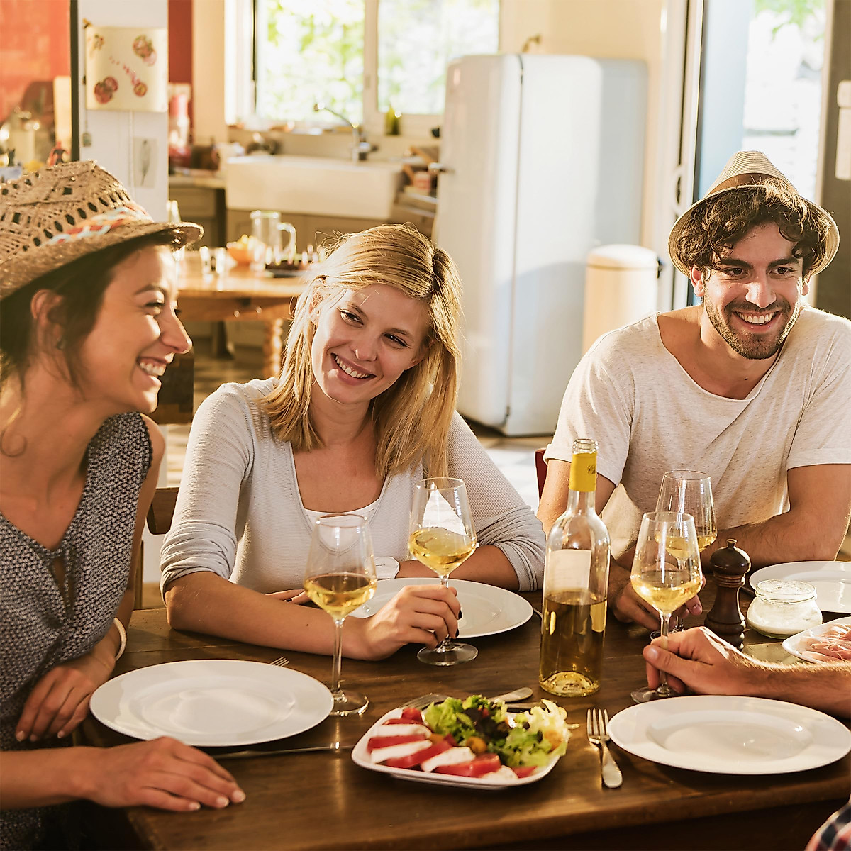 Rustic Wine Rack-Space Saving Free Standing Wine Bottle Holder for Kitchen, Bar, Dining or Living Rooms- Classic Storage Shelf by Lavish Home,Brown 10 x 21.25 x 34 inches