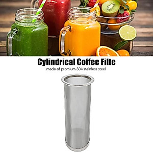 Coffee Filter, Stainless Steel Filter Infuser for Wide Mouth Mason Canning Jar and Iced Tea Maker Ultra Fine Mesh Tea and Fruit infuser, Iced Coffee Maker, Iced Tea Maker(8x21cm/3.1x8.2in)