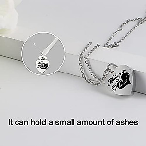 Small Urns for Human Ashes Keepsake, Mini Cremation Urn for Pet or Human Ashes, Sharing Baby Urns Earns, Tiny Little Funeral Urn for Ashes - Heart Shaped Case with Blue Light