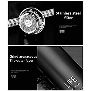 JDclubs 17 oz Car Logo Black Frosted Travel Mugs & Tumblers Vacuum Insulated Stainless Steel Thermal Bottle Fashion Business Thermal Cup for Hot or Cold Drink Coffee Or Tea (Without Logo)
