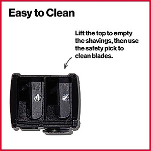 Makeup Sharpener by Revlon for Eyeliner, Lip Liner, and More! Universal Sharpener for All Wooden & Plastic Pencil Sizes(Pack of 1)