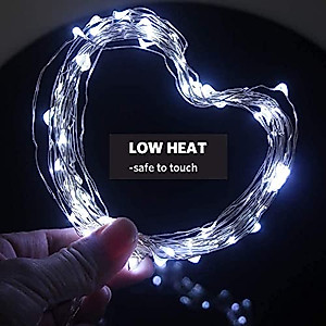 JORETLE 12 Pack LED Fairy Lights String Lights Battery Operated, 6.6ft Indoor Mini Fairy String Lights Flexible Copper Wire Firefly Lights for DIY Decoration, Wedding, Christmas, Bedroom, Party