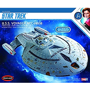 Round 2 Polar Lights Star Trek U.S.S. Voyager (Snap) 2T 1:1000 Scale Model Kit (POL980M)