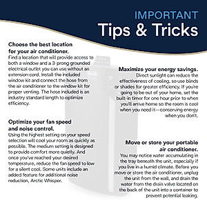 De'Longhi 14000 BTU Portable Air Conditioner, Dehumidifier & Fan + Cool Surround Remote w/Built-in Temperature Control Sensor & Quiet Mode, 700 sq ft, XLarge Room, Pinguino 8600 BTU (DOE), White