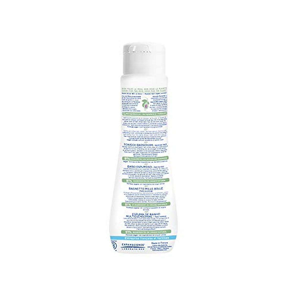 Mustela Baby Multi-Sensory Bubble Bath with Natural Avocado – Biodegradable Formula - 6.76 oz.