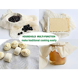 YJL Cheesecloth for Straining, 54 Sq Feet, 100% Cotton Grade 90 Unbleached Cheesecloth, Fine Cheesecloth | 6 Yards Cheese cloths for Cooking | Straining | Canning | Steaming and Reusable Cheesecloth