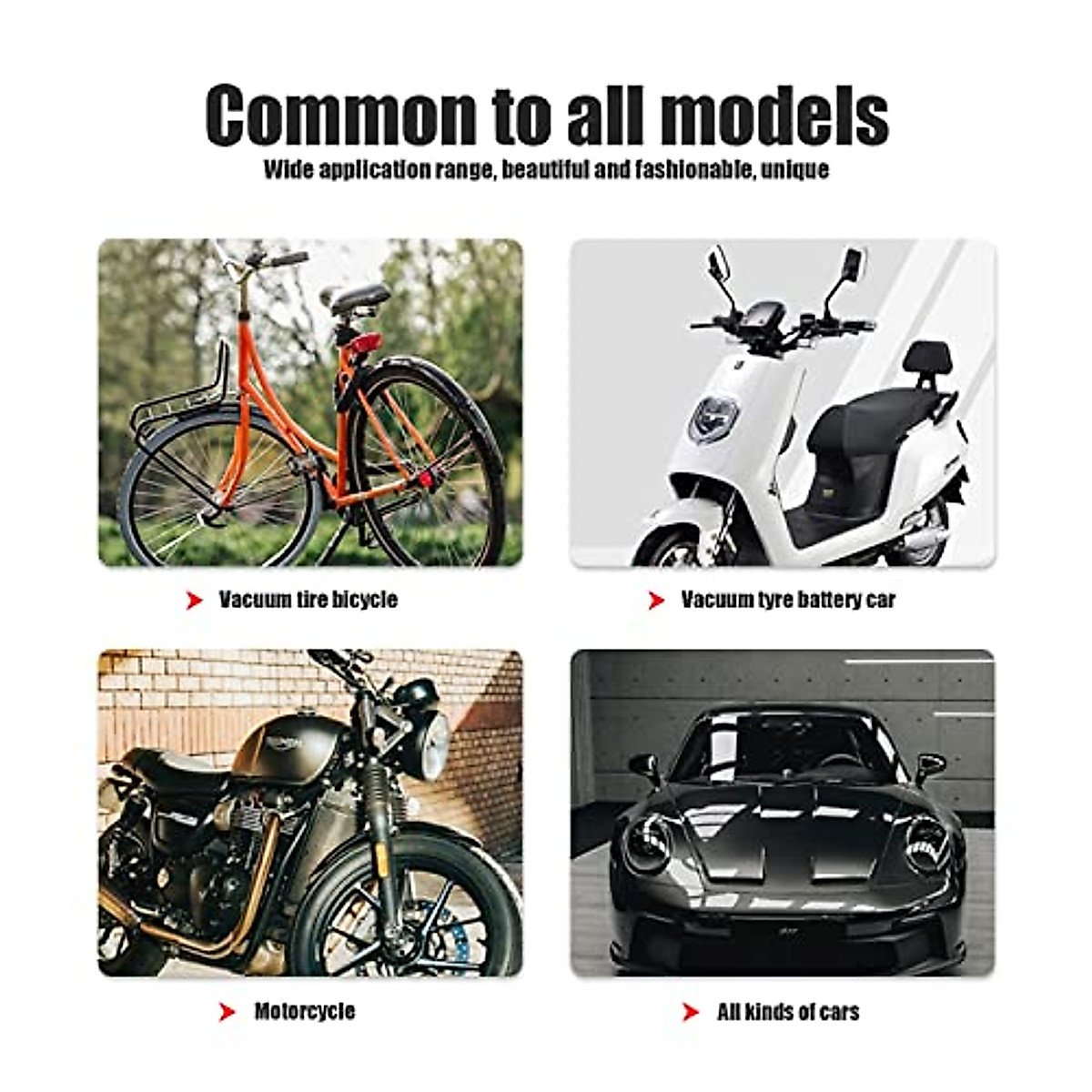 Ajxn Pack-4 Car Tire Valve Stem Caps, Skull Seal Tire Valve Caps for Most Cars, SUVs, Trucks and Bikes (Silver)