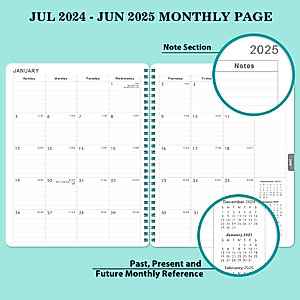 2024-2025 Planner - Jul. 2024 - Jun. 2025, 8" x 10", Planner 2024-2025, Weekly & Monthly Planner 2024-2025, Flexible Cover, to-Do List, Twin-Wire Binding
