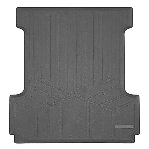 SMARTLINER K0167 Truck Rugged Rubber Bed Liner Mat for 2015-2022 Ford F150 SuperCrew Cab F-150 Black
