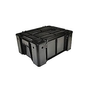 Front Runner Wolf Pack Stackable Home Storage Boxes, Impact-Resistant, Great for Storing Emergency Supply Storage, Seasonal Gear and other Household Items (Black) Capacity/Size (Single, Wolf Pack)