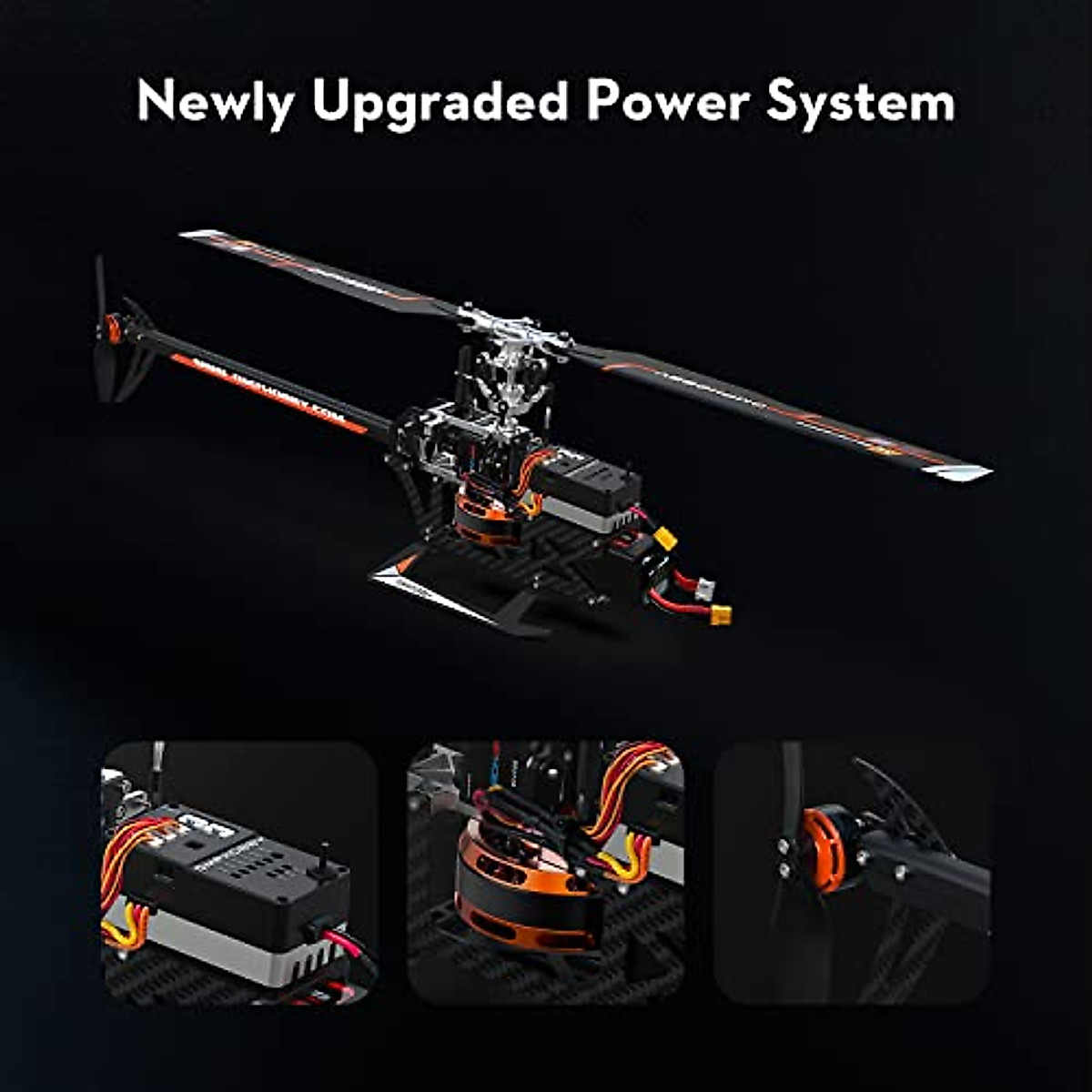 OMPHOBBY M2 EVO Ready to Fly 3D RC Helicopter Outdoor, 6CH Remote Control Helicopters for Adults, Compatible with RadioMater Zorro Transmitter Red