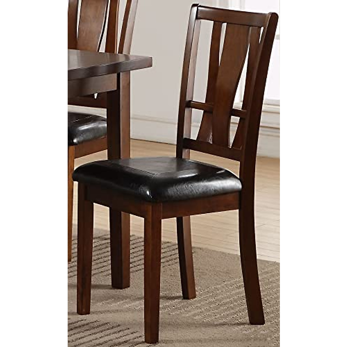 Liveasy Furniture Dining Room Table Set for 6, Kitchen Table with Bench and Chairs Set (Set of 6) Dinette Table with Chairs and Bench (Dixon)