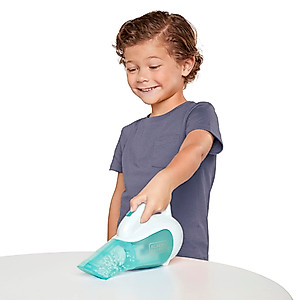 BLACK+DECKER Dustbuster Junior Toy Handheld Vacuum Cleaner with Realistic Action & Sound! Pretend Role Play Toy for Kids with Whirling Beads & Batteries Included [Amazon Exclusive]