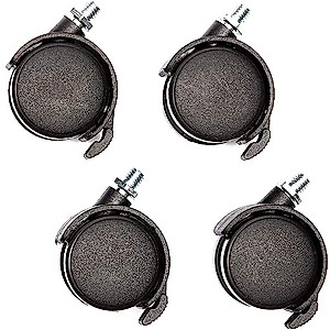 Juvale 12.5inches Iron Plant Caddy with Heavy Duty Wheels Casters, Metal Plant Dolly Rolling Flower Pot Planter Stand Mover on Round Rack, Rustproof for Indoor Outdoor Home Garden Patio, Black 12.5 inches