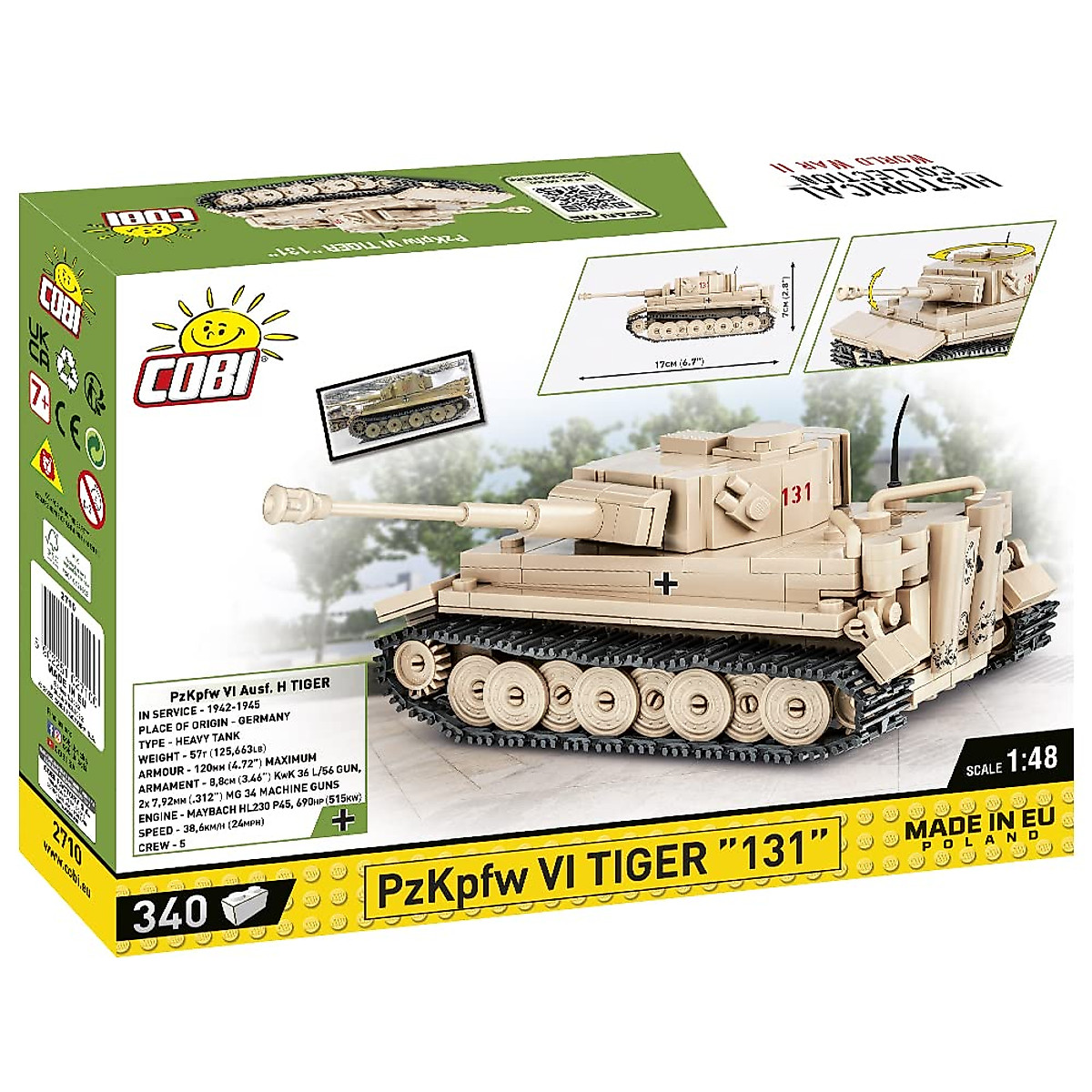 COBI Historical Collection Panzer VI Tiger 131" Tank