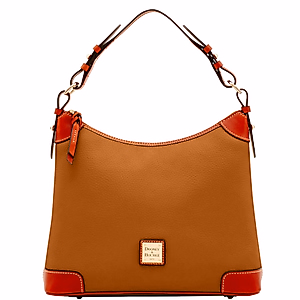Dooney & Bourke Handbag, Pebble Grain Hobo Shoulder Bag - Sand