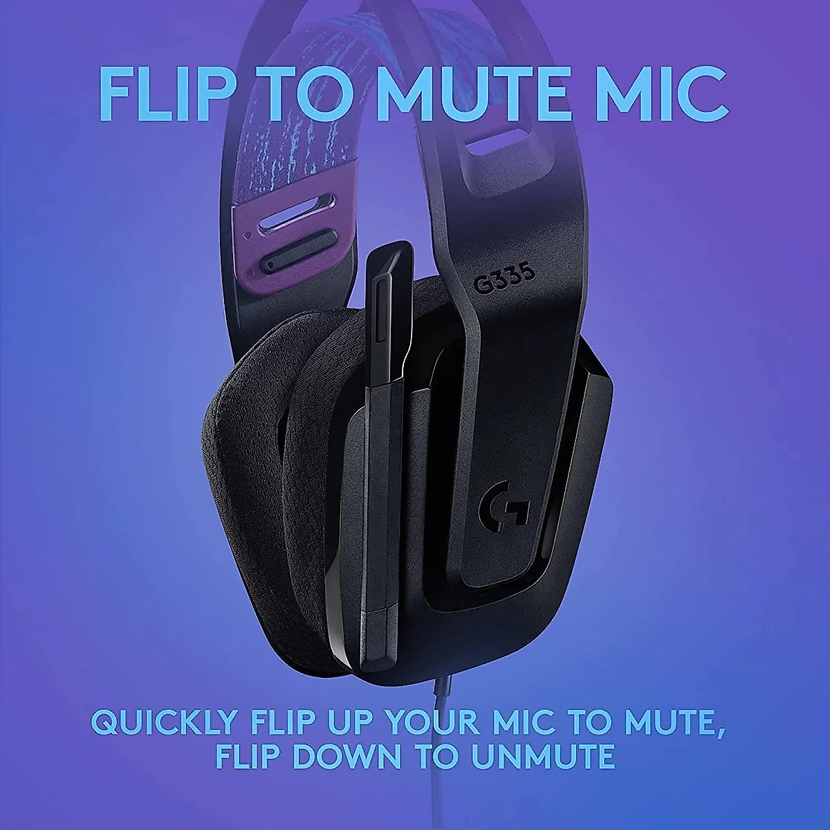 Logitech G335 Wired Stereo Gaming Headset for PC, PS, Xbox & Nintendo Switch, Plug and Play with Built-in Controls Great Audio Gaming Headset - Black (Renewed)