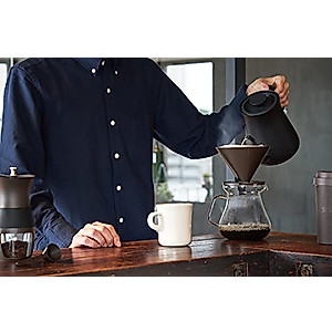 Terra Distribution Pour Over Coffee Dripper [ Designed in Japan ] Eco-friendly Coffee Dripper Reusing Coffee Beans' Waste as Raw Material (Coffee Maker)