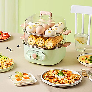Large Capacity Electric Steamer Multi-function Household 2-layer Electric Steamer Food Steamer