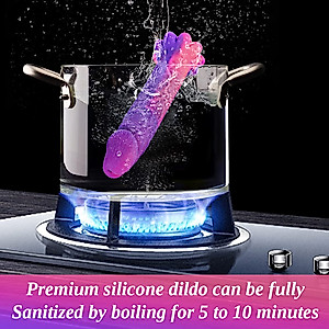 5.1 Inch Silicone Realistic Small Dildo,Beginner Cute Anal Plug,Thin Dildo with Suction Cup, Slim Toy Women Men Couples Lifelike Skinny Fake Penis