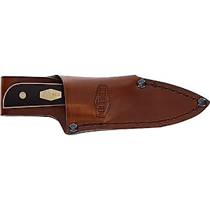 Old Timer 156OT Lil Finger 6.6in High Carbon S.S. Full Tang Fixed Blade Knife with 2.5in Drop Point and Sawcut Handle for Outdoor, Hunting and Camping